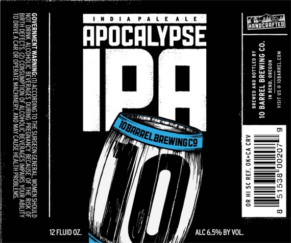 10 Barrel Brewing Apocalypse IPA - Beer Street Journal