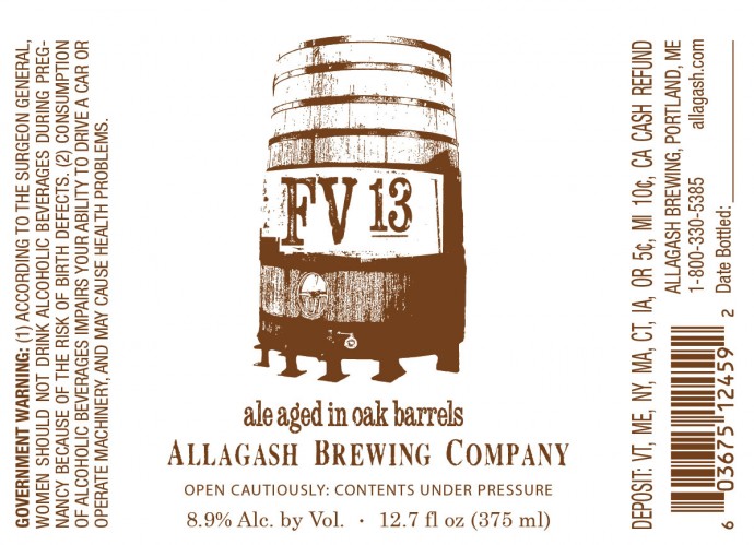 Allagash FV 13 (foudre aged wild ale) resurfaces this weekend - Beer ...