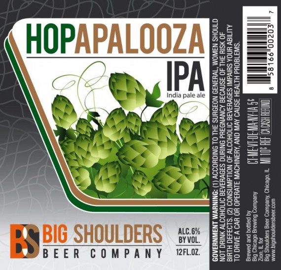 Big Shoulders Hopapalooza IPA - Beer Street Journal
