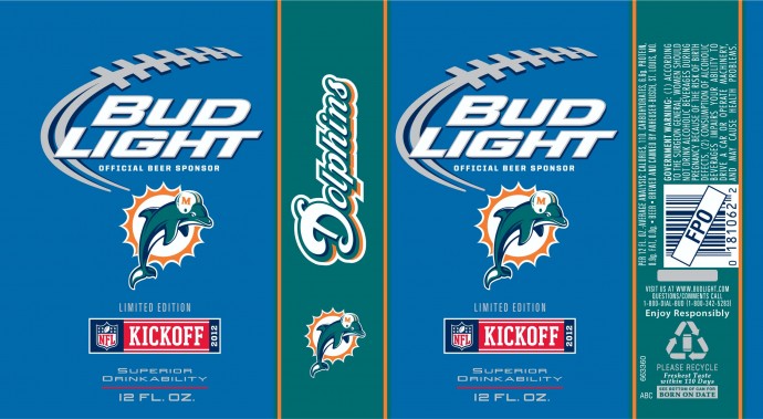 Bud Light Miami Dolphins - Beer Street Journal