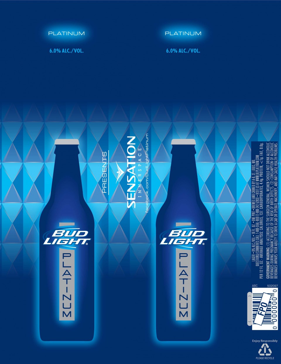 Bud Light Sensation Interspace Label - Beer Street Journal