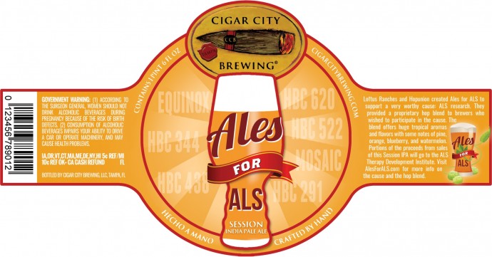 Cigar City Ales for ALS Session IPA
