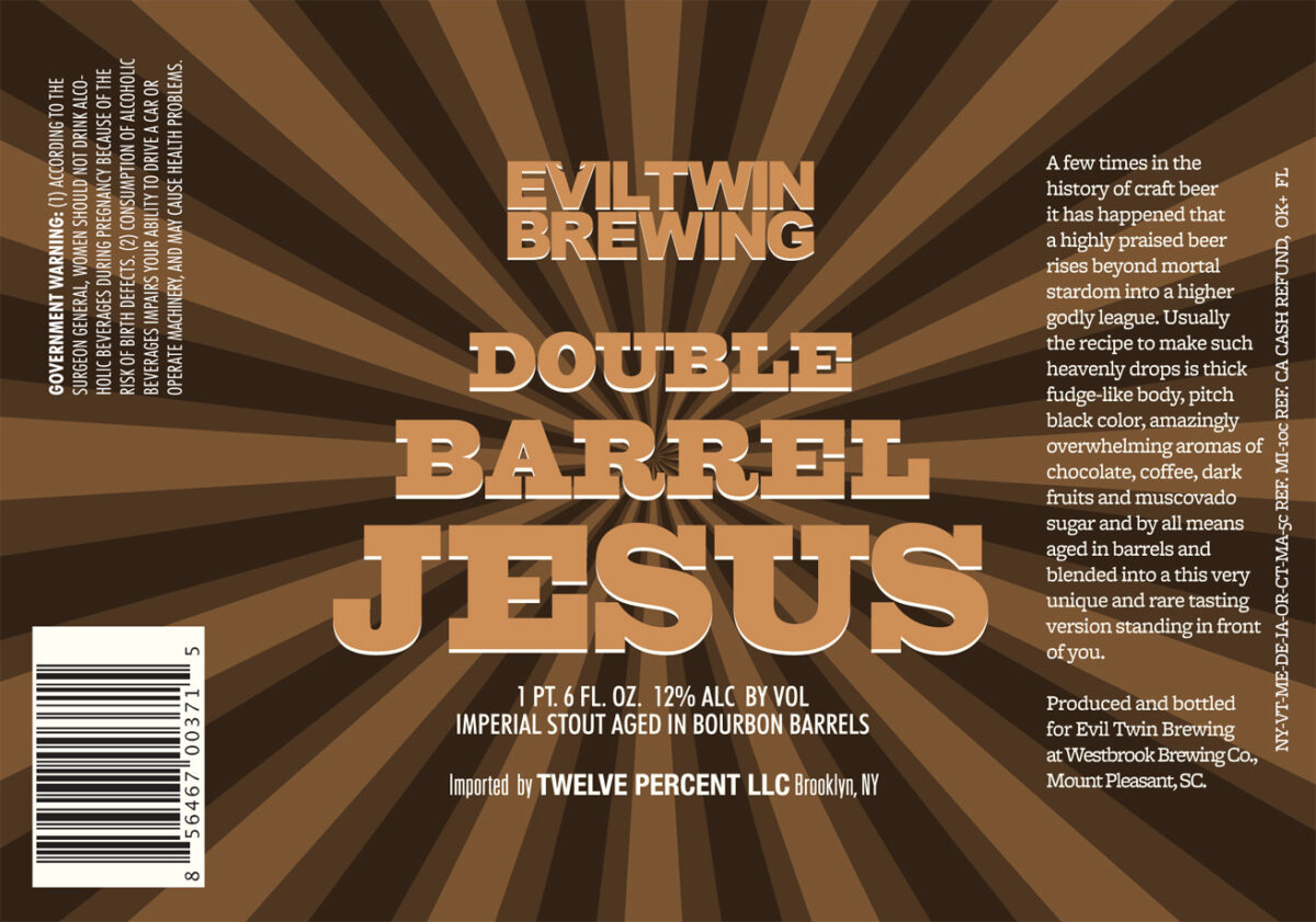 Evil Twin Bourbon Barrels "Jesus" - Beer Street Journal