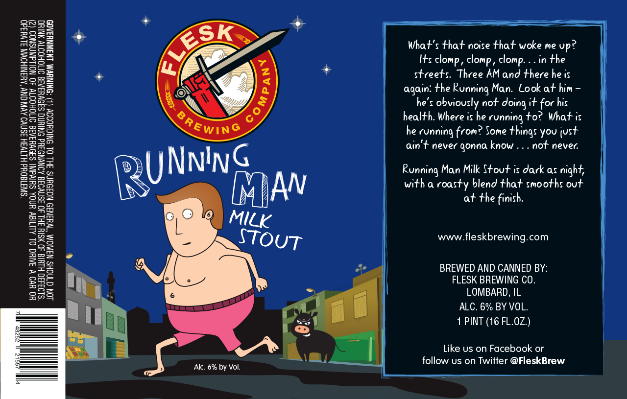 Flesk Brewing Running Man