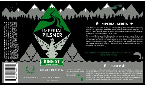 King Street Imperial Pilsner - Beer Street Journal