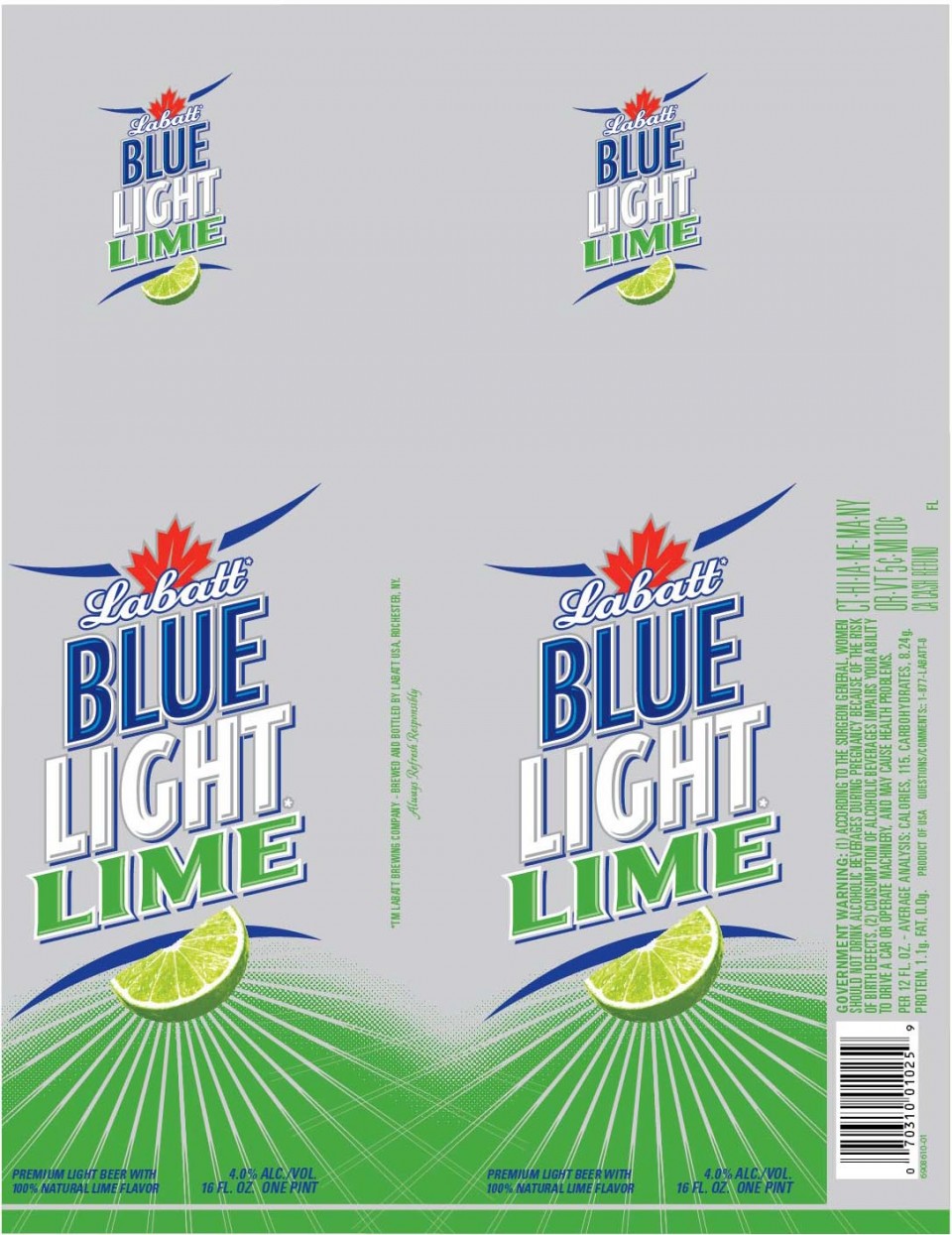 Labatt Blue Light Lime - Beer Street Journal