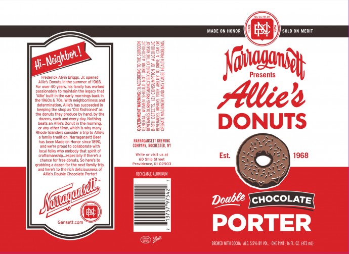 Narragansett Allie's Donuts Double Chocolate Porter