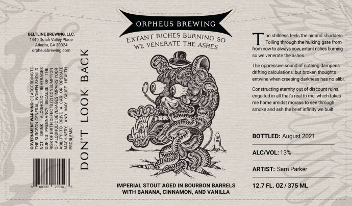 Orpheus Brewing Extant Riches Burning So We Venerate the Ashes - Beer ...