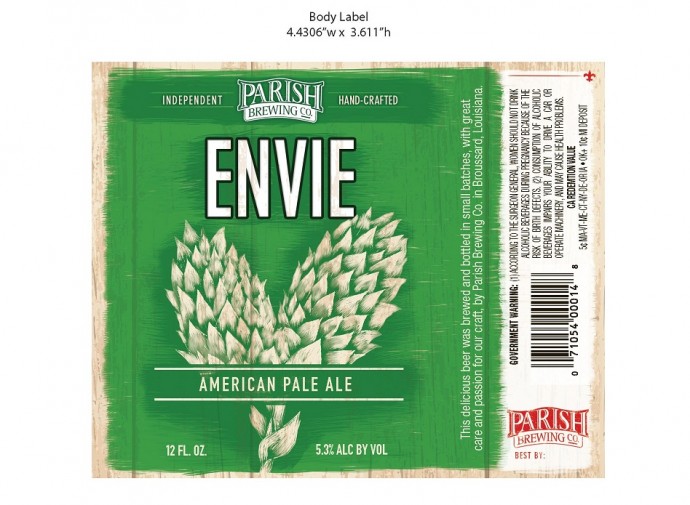 Parish Brewing Envie APA - Beer Street Journal
