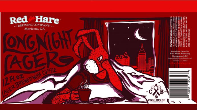 Red Hare Long Night Lager, brewed with coffee - Beer Street Journal