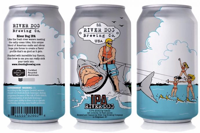 River Dog IPA debuts in cans. Ride the shark. - Beer Street Journal
