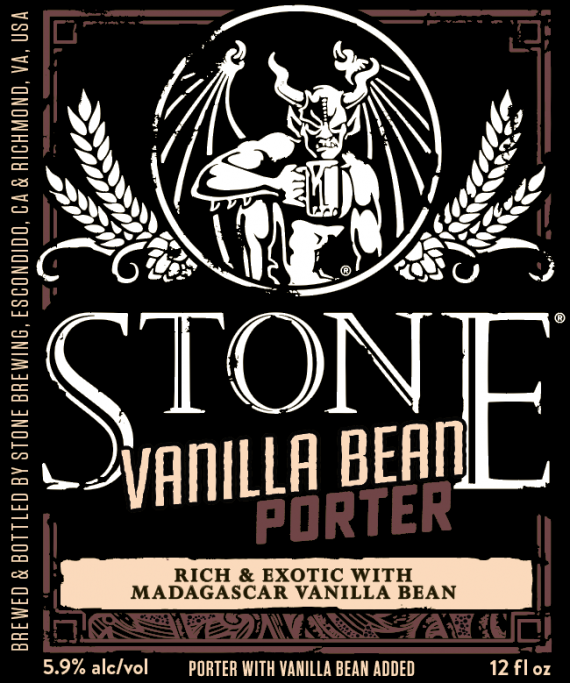 Stone Vanilla Bean Porter debuts - Beer Street Journal