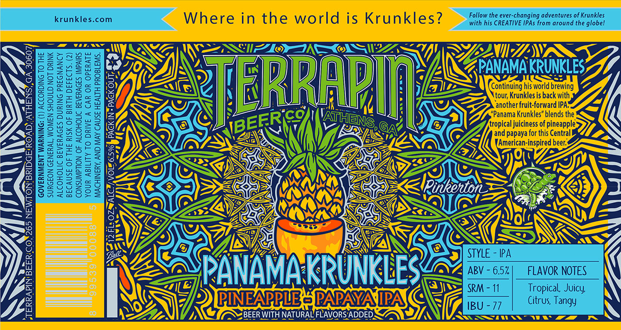 Pineapples & payapas in future Terrapin Panama Krunkles - Beer Street ...