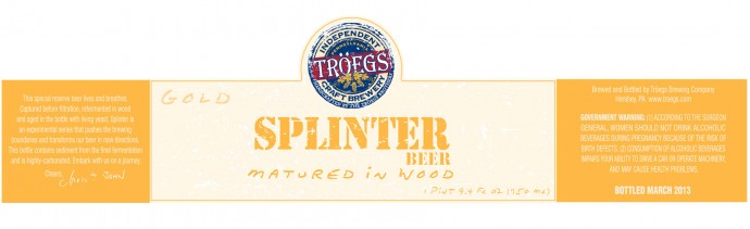 Troegs Splinter Gold 2013 Release Looms [PICS] - Beer Street Journal