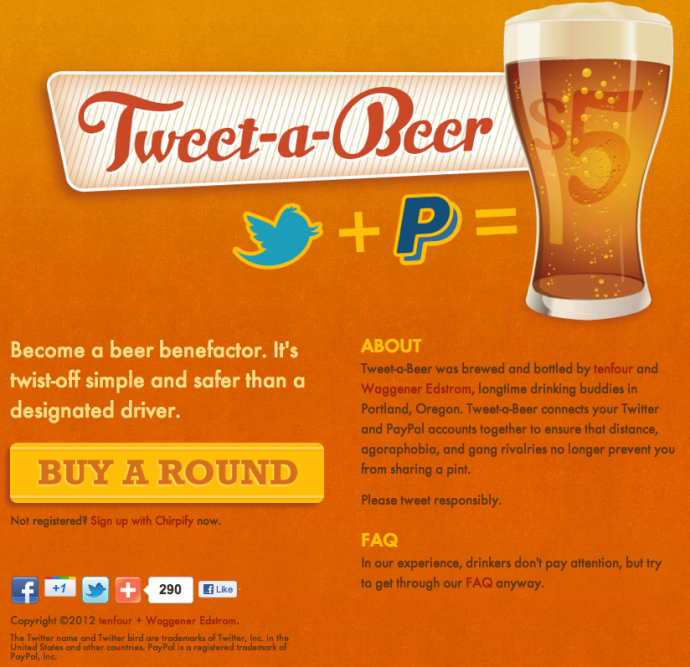Send A Beer Over Twitter - Beer Street Journal