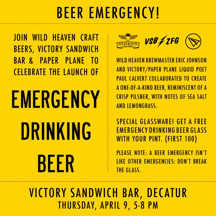 Wild Heaven Emergency Drinking Beer